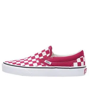 VANS Vans Classic Slip-On Checkerboard Sneakers Red/white