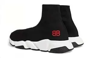 Balenciaga Speed Sneakers - Black/white/red