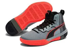 PUMA Legacy Disrupt Mid Top Sneakers - Black/red