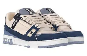 LOUIS VUITTON Trainer Sneakers - Blue/beige/white