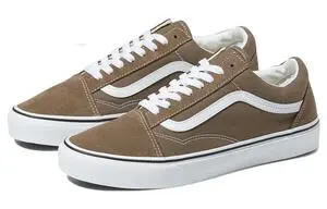 VANS Old Skool Low Top Sneakers - Brown/white