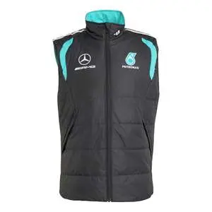 Adidas X Mercedes Amg Petronas Formula 1 Team Mechanics Puffer Vest - Black