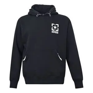 CONVERSE Contrasting Colors Logo Fleece Hoodie - Default Color