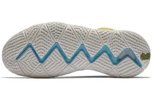 Nike Kyrie 4 "kix" High Top Athletic Sneakers - Yellow/blue/white