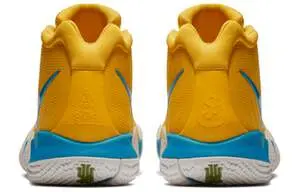 Nike Kyrie 4 "kix" High Top Athletic Sneakers - Yellow/blue/white