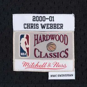 Mitchell & Ness Sacramento Kings Chris Webber 2000/01 Road Swingman Jersey - Black/multi-color