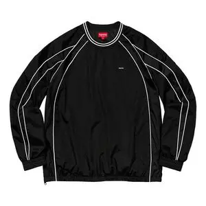 Supreme Piping Warm Up Pullover - Black