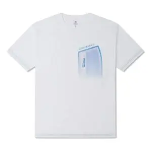 CONVERSE Zip Pocket T-shirt Asia Sizing 'white