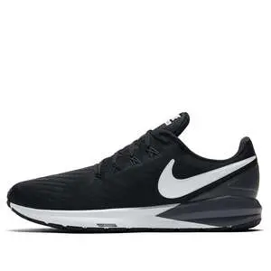 Nike Nike Air Zoom Structure 22 Athletic Sneakers Black/white-gridiron