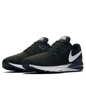 Nike Zoom Structure 22 Athletic Sneakers - Black/white-gridiron