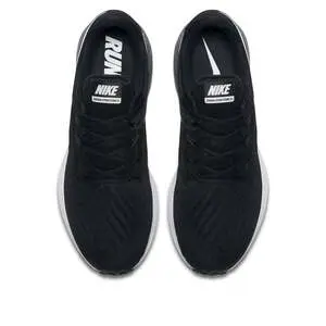 Nike Zoom Structure 22 Athletic Sneakers - Black/white-gridiron