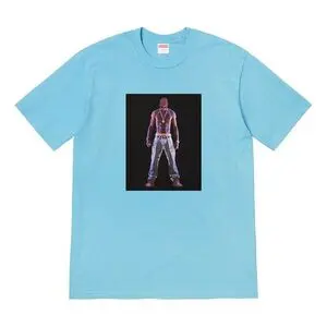 Supreme Ss20 Week 1 Tupac Hologram Tee Virtual Characters Short Sleeve - Blue