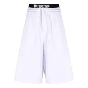 Balenciaga Technical-mesh Jersey Shorts - White