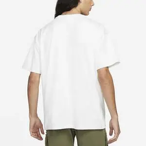 Nike X Logo Embroidered Pattern Loose Round Neck Short Sleeve White - Default Color
