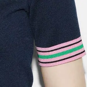 Gucci Fine Knit Sweater With Embroidery