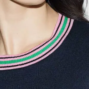 Gucci Fine Knit Sweater With Embroidery