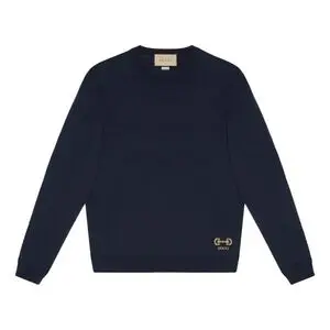 Gucci Wool Sweater With Horsebit Intarsia