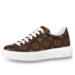LOUIS VUITTON Time Out Sneakers Brown Monogram - Brown/white