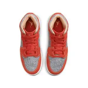 JORDAN 1 Mid Se Sneakers - Red/grey