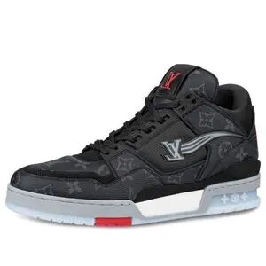 LOUIS VUITTON Trainer Sneakers - Black/red/white