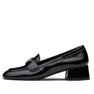 Prada Triangle Logo Patent Leather Loafers