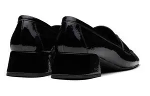 Prada Triangle Logo Patent Leather Loafers