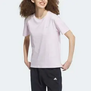 Adidas Short Sleeve Cotton Top - Pink