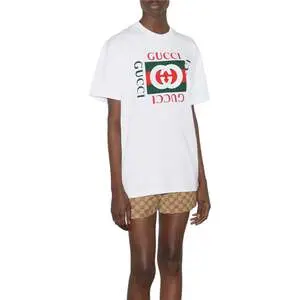 Gucci Printed Cotton Jersey T-shirt
