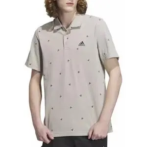 Adidas Fi Aop Polo Shirts - Beige