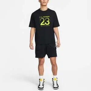 JORDAN Ss22 23 Engineered Printing Short Sleeve Black T-shirt