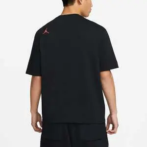 JORDAN Ss22 23 Engineered Printing Short Sleeve Black T-shirt