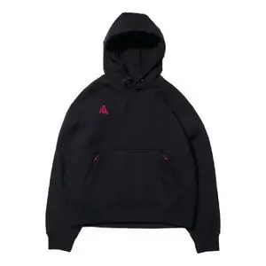 Nike Pullover Hoodie - Black/active Fuchsia