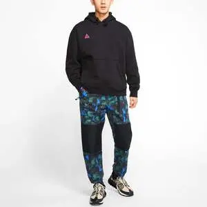 Nike Pullover Hoodie - Black/active Fuchsia