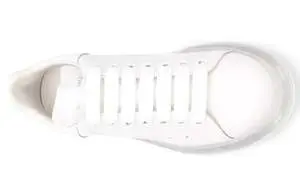 Alexander McQueen Oversized Sneaker With Clear Sole - White/clear