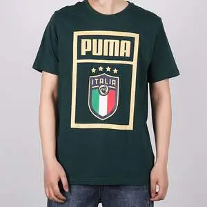 PUMA Large Printing Breathable Casual Round Neck Short Sleeve