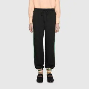 Gucci Classic Red Green Gg Knit Jogging Sports Pants