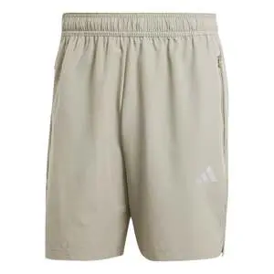 Adidas Gym+ Training 3-stripes Woven Shorts - Silver Pebble