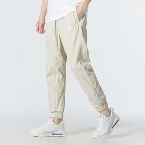 Nike Solid Color Logo Casual Woven Sports Pants/trousers/joggers Autumn Khaki - Default Colorway