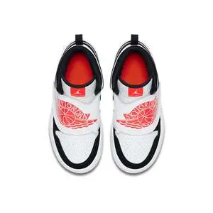 JORDAN Sky 1 High Top Sneakers - White/black/redred