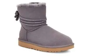 UGG Mini Bailey Bling Bow Boots - Purplegray