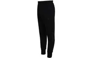 JORDAN Sw Aj11 Hybrid Logo Loose Fleece Lined Bundle Feet Sports Pants - Black