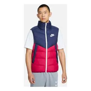 Nike Stand Collar Down Vest - Red/multi-color