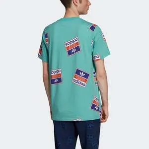 Adidas Originals Printing Round Neck Short Sleeve
