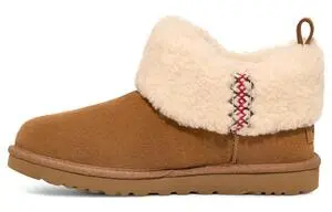 UGG Classic Ultra Mini Braid Boots - Chestnut
