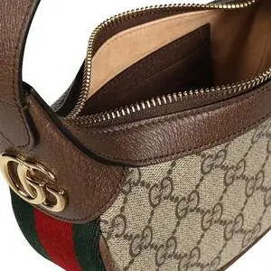 Gucci Ophidia Web Stripe Shoulder Bag - Cream