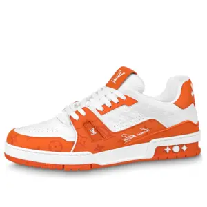 LOUIS VUITTON Trainers - White/orange