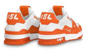 LOUIS VUITTON Trainers - White/orange
