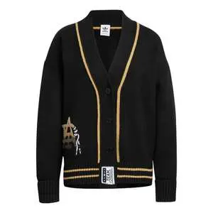 Adidas Originals Clover Knitted Cardigan - Black