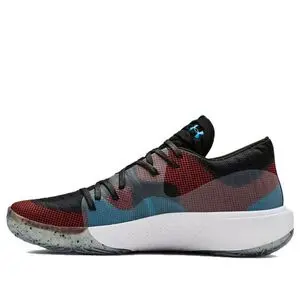 Under Armour Anatomix Spawn Low Basketball Sneakers - Black/red