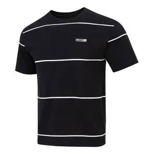 Nike Ss22 Stripe Round Neck Pullover Short Sleeve Black - Multi-color